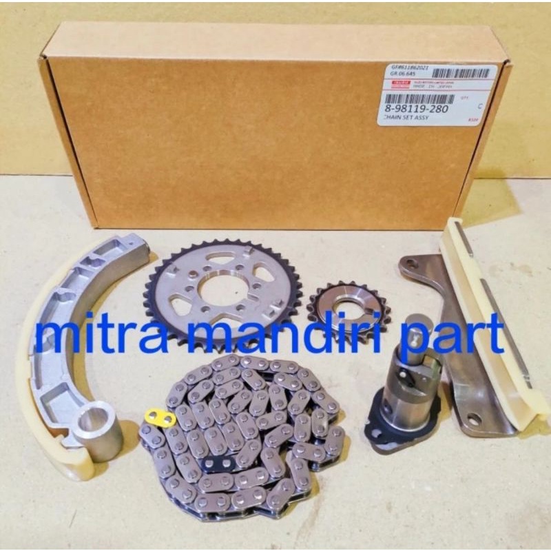 Jual TIMING CHAIN SET ATAU RANTAI SET ISUZU DMAX NEW 4JJ1 | Shopee ...