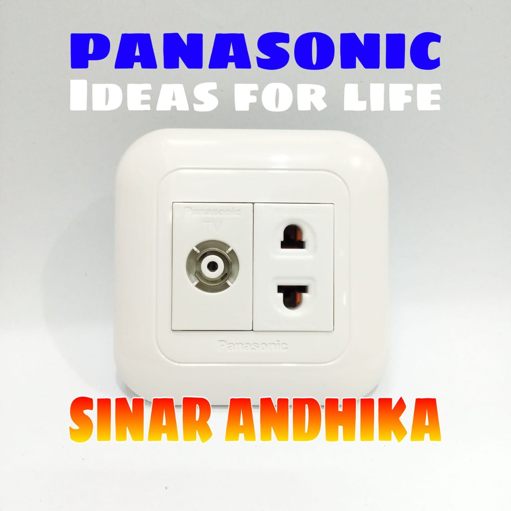 Jual MODUL / JACK TV + STOP KONTAK UNIVERSAL PUTIH PANASONIC WEJ 78029 ...
