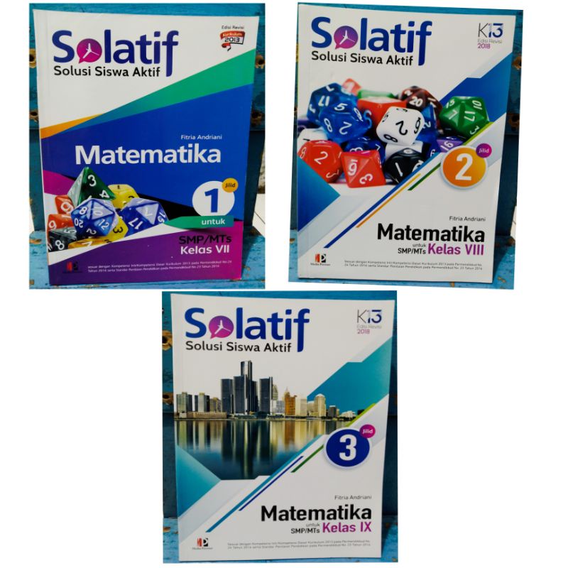 Jual Solatif Solusi Siswa Aktif Matematika SMP Kelas 7 8 9 Kurikulum ...