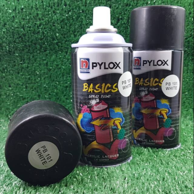 Jual Pilox Basics White (PB101) / Spray Paint Pylox / Cat Semprot 300cc ...