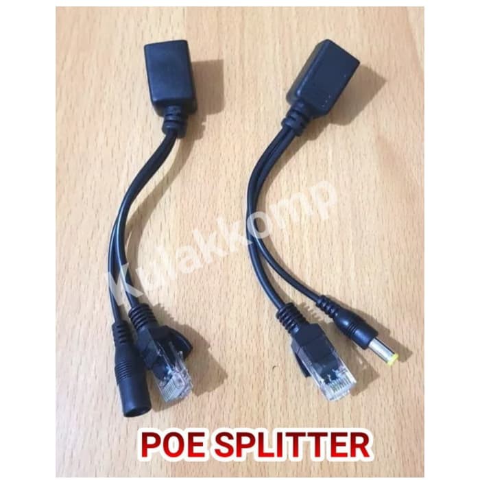 Jual KABEL POE SPLITTER CCTV NETWORK / COMPATIBLE IP CAMERA POE CABLE ...