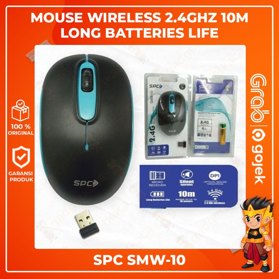 Jual Mouse Wireless SPC SMW10 / SMW-10 Silent 2.4Ghz 10M Long Battries ...