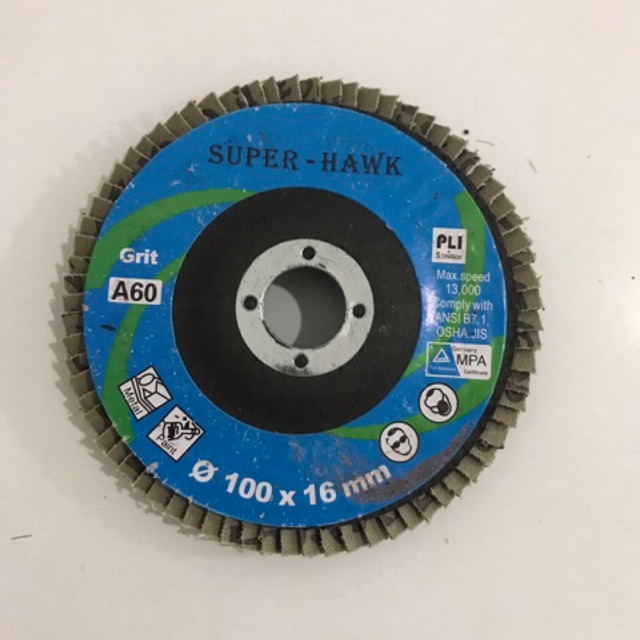 Jual Flap Disc / Amplas Susun / Amplas Grinda 4 inch Grid 60 | Shopee ...