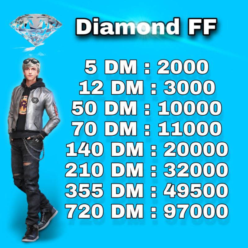 Jual diamond ff 12 DM | Shopee Indonesia
