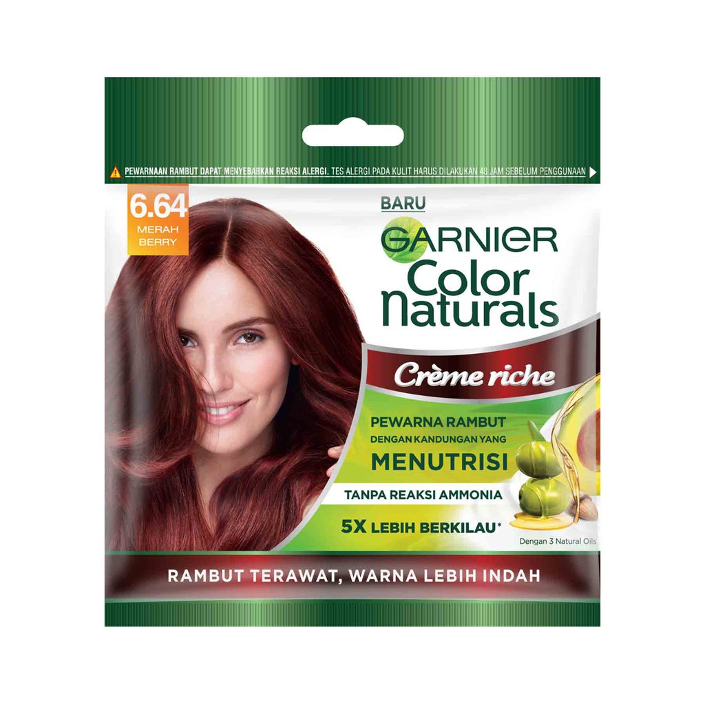 Jual Garnier Color Naturals Creme Riche Color - 6.64 Merah Merry ...