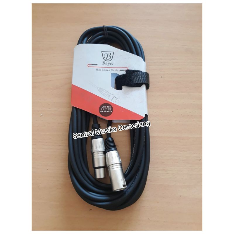 Jual Kabel Mic Instrument Canon XLR Male Female Beyer ISO250LU10 - 10 ...