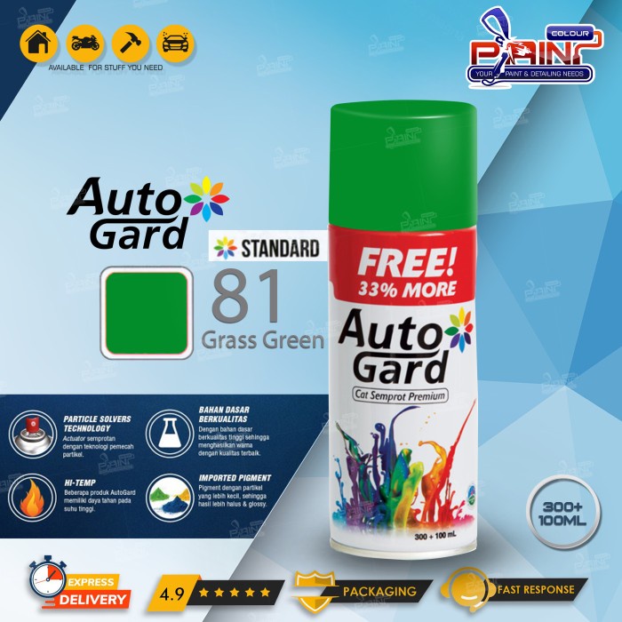 Jual AUTOGARD GRASS GREEN HIJAU RUMPUT 81 - Cat Semprot Premium Motor ...
