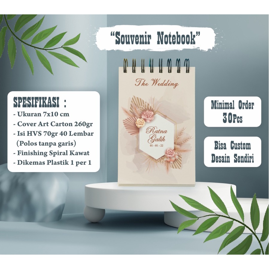 Jual Notebook Souvenir A7 / SOUVENIR NOTEBOOK JILID SPIRAL / NOTEBOOK ...