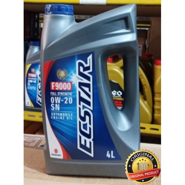 Jual Oli Suzuki Ecstar F9000 Full Synthetic SN 0W-20 4L Original ...