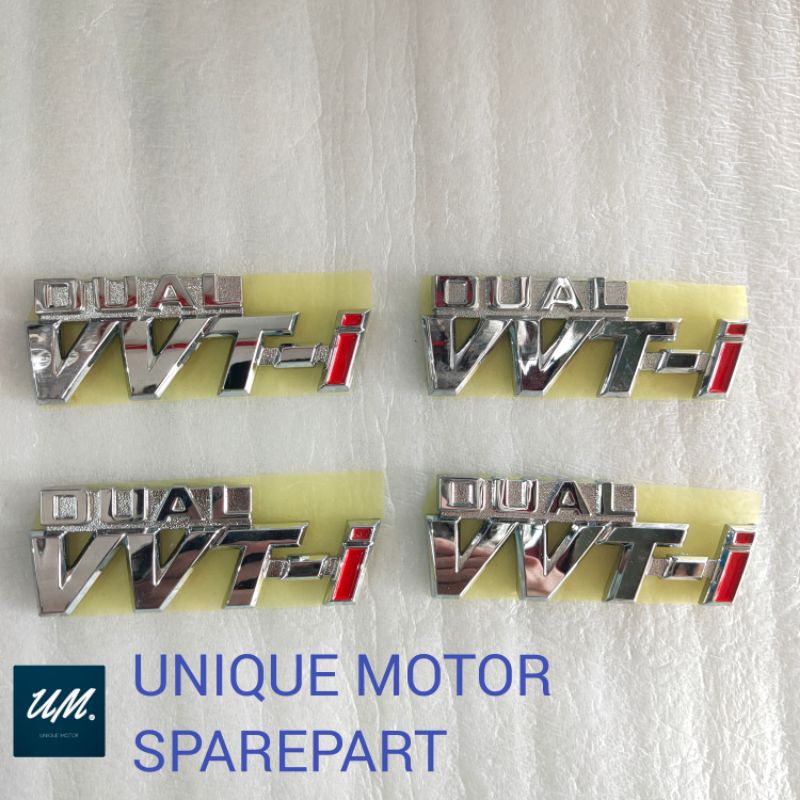 Jual LOGO EMBLEM TULISAN DUAL VVTI KECIL ORIGINAL | Shopee Indonesia