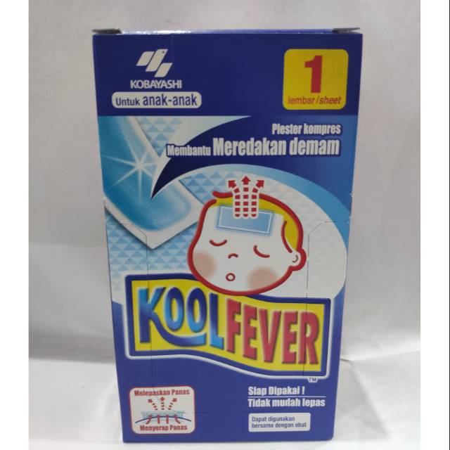 Jual KOOLFEVER KID BIRU TUA BOX isi 12 strips | Shopee Indonesia