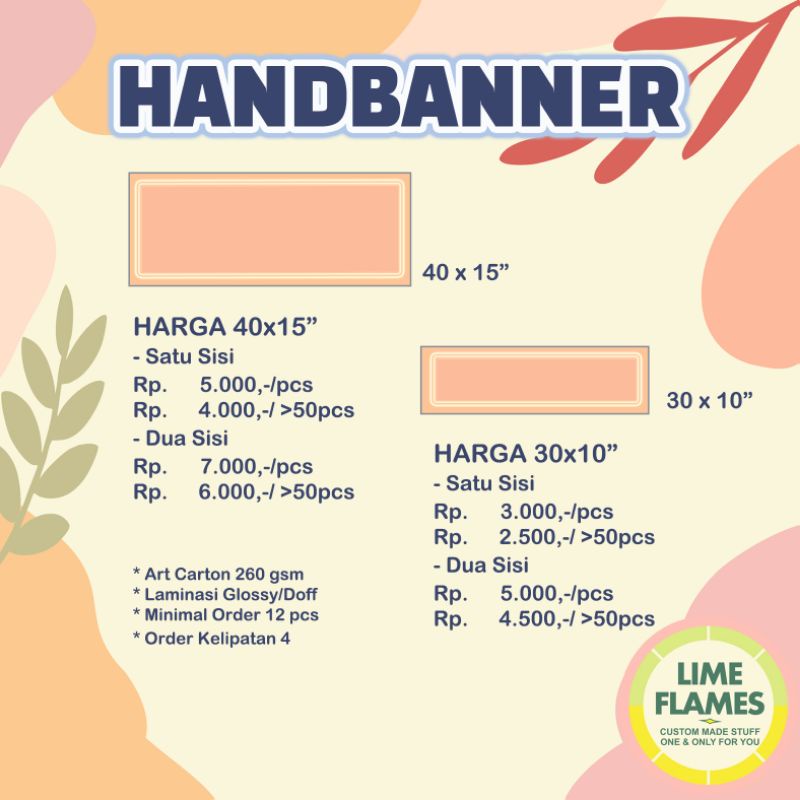Jual Hand Banner / Mini Banner Custom | Shopee Indonesia