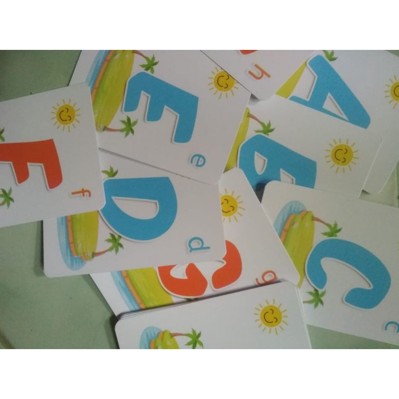 Jual flash card abjad mainan edukasi anak kartu huruf abjad | Shopee ...