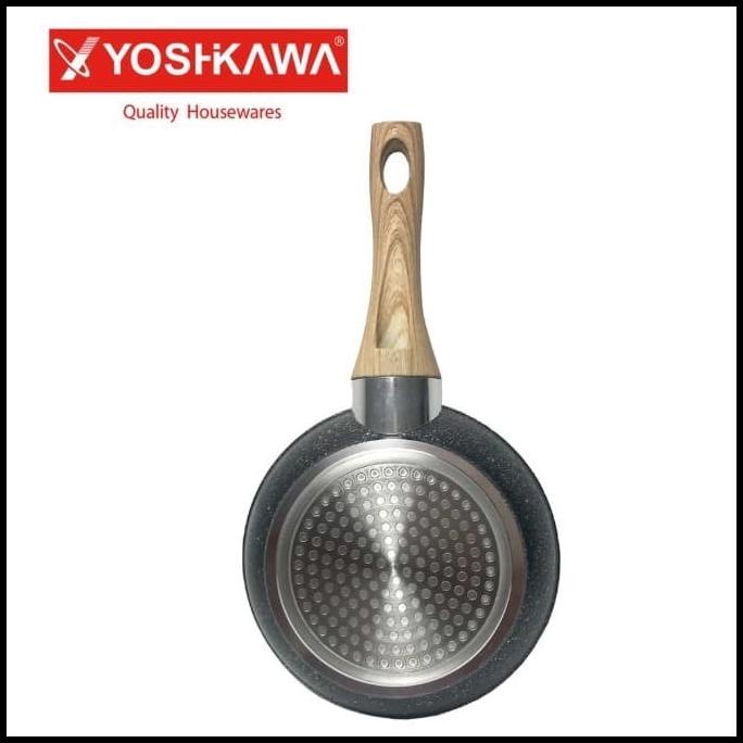 Jual Yoshikawa Panci Frying Wok Fry Pan Marble Teflon 26 Cm 26Cm Motif ...