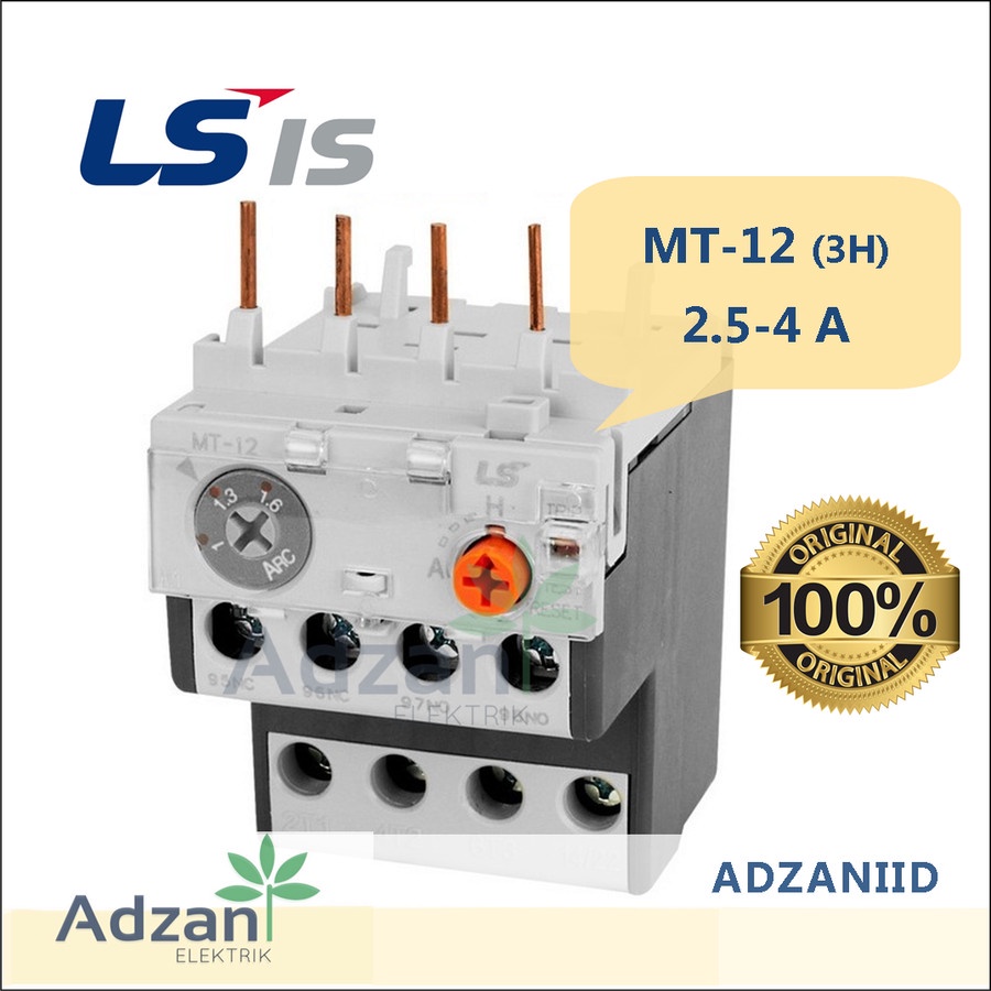 Jual Thermal Overload Relay MT-12/3H (2.5-4)A LS LSis | Shopee Indonesia