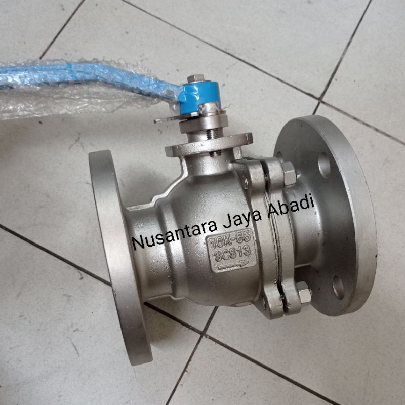 Jual Ball Valve Stop Kran Stainless 304 Flange JIS 10K 2 1/2 " inchi DN 65 | Shopee Indonesia