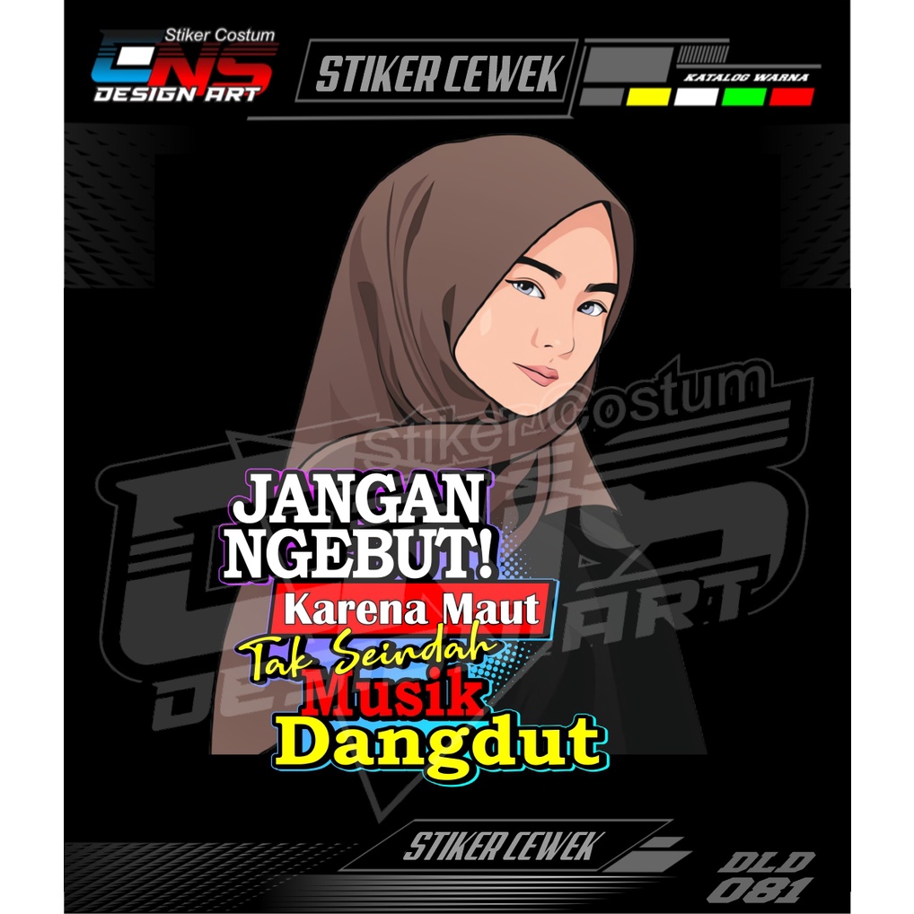 Jual Stiker decal motor - sticker mobil variasi cewek keren - Sticker ...