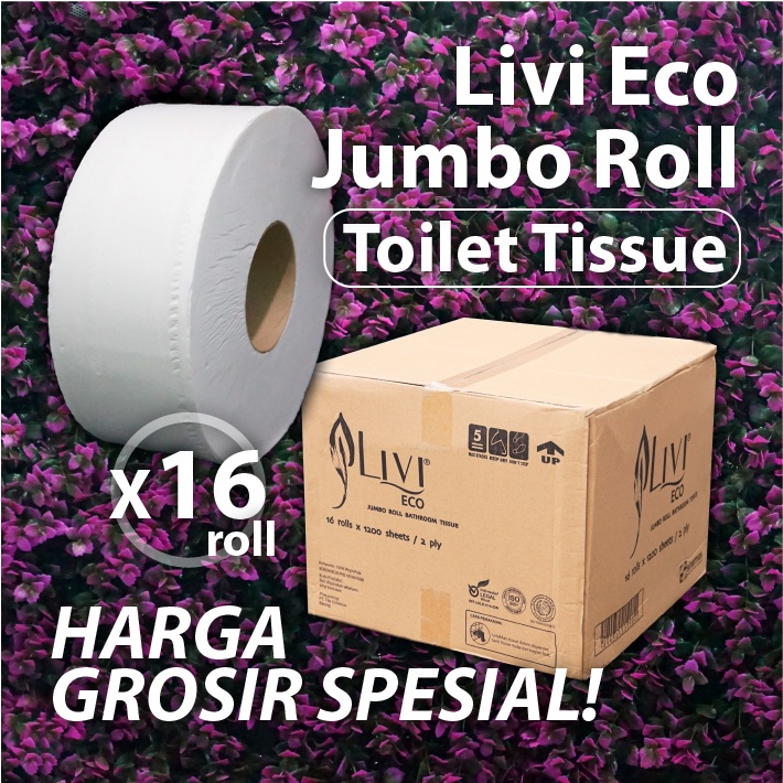 Jual Paket DUS - Livi Eco Jumbo Roll Tissue - 2ply - 1200 Sheets ...