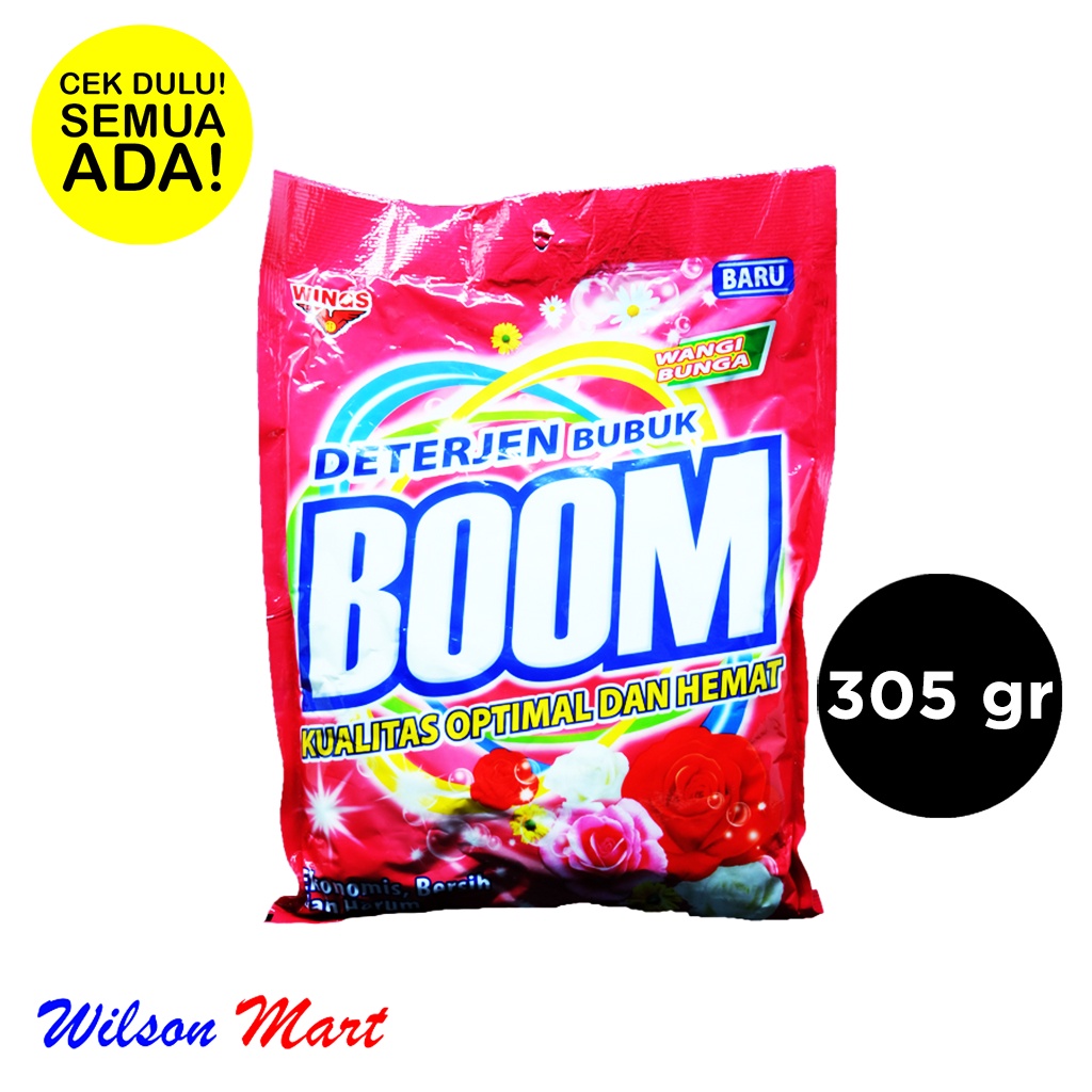 Jual BOOM DETERJEN DETERGENT BUBUK WANGI BUNGA 305 GRAM | Shopee Indonesia