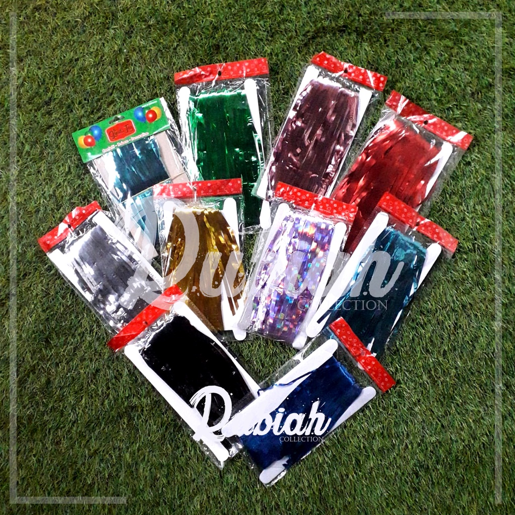 Jual Tirai Foil / Tirai Plastik / Tirai Ulang Tahun Glossy | Shopee ...