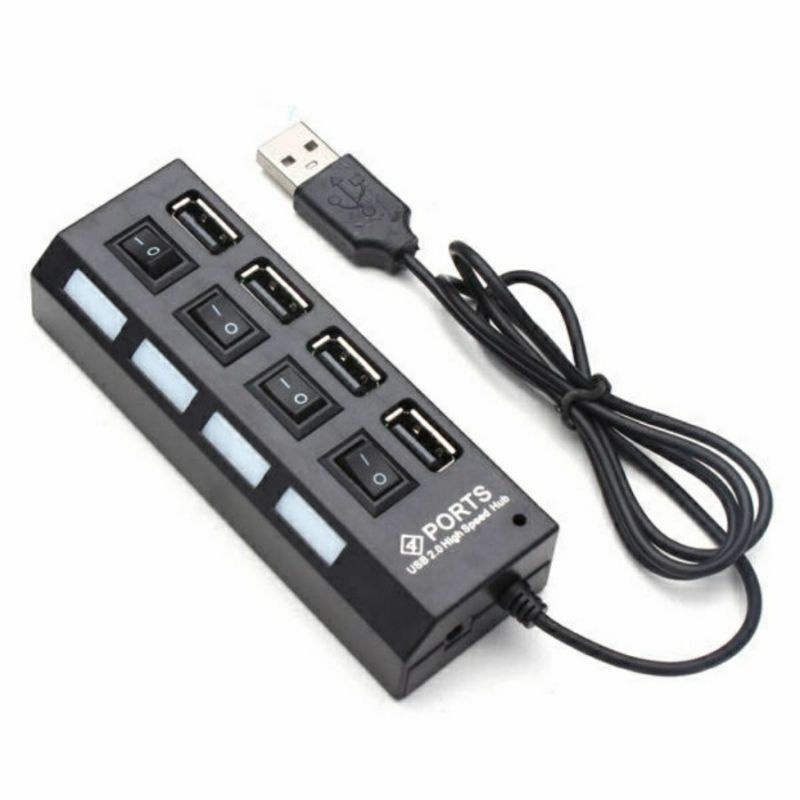 Jual USB HUB SAKLAR 4 PORT LH131 ON/OFF HIGH SPEED | Shopee Indonesia