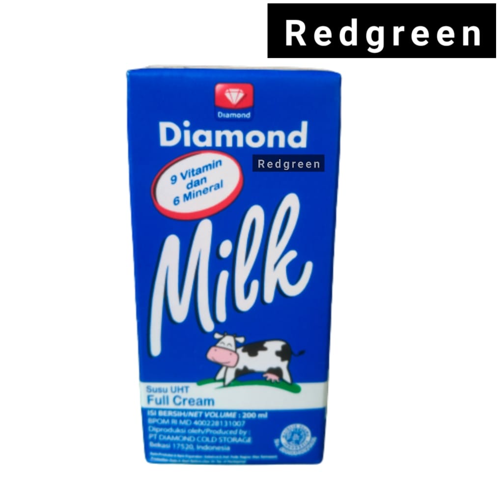 Jual Diamond Milk UHT aneka rasa Full Cream Cokelat Strawberry 200ml susu uht 200ml | Shopee ...