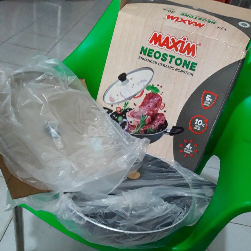 Jual Wajan Maxim neostone 30 cm premium | Shopee Indonesia