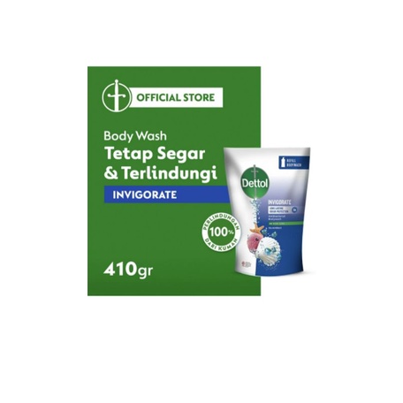 Jual DETTOL Body Wash Pouch lnvigorete 410g | Shopee Indonesia