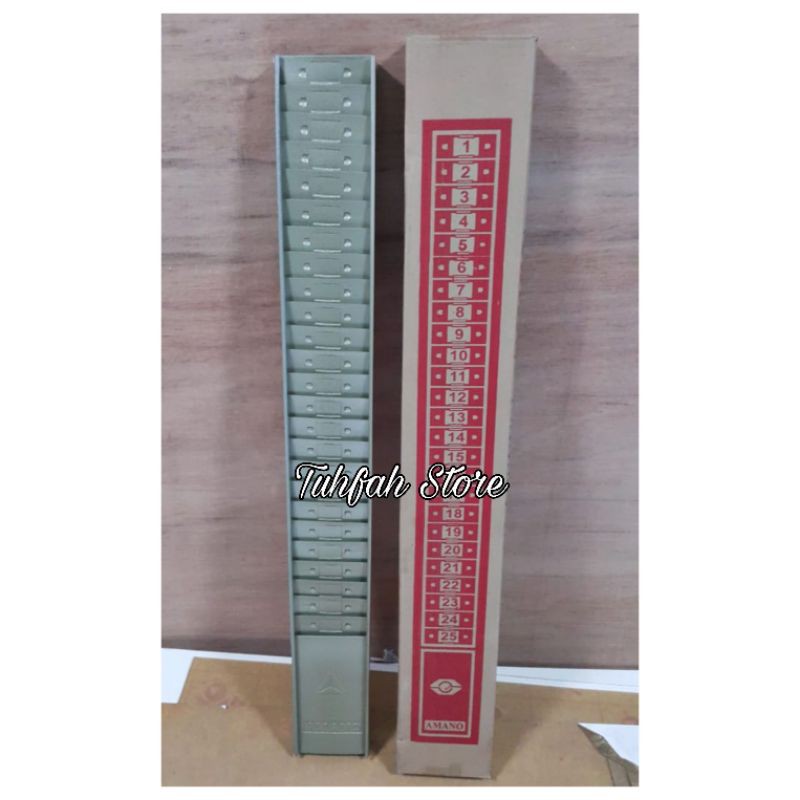 Jual Rak Kartu Absensi Isi 25 Rak Absen Kartu Absensi Plat Besi Isi 25 ...