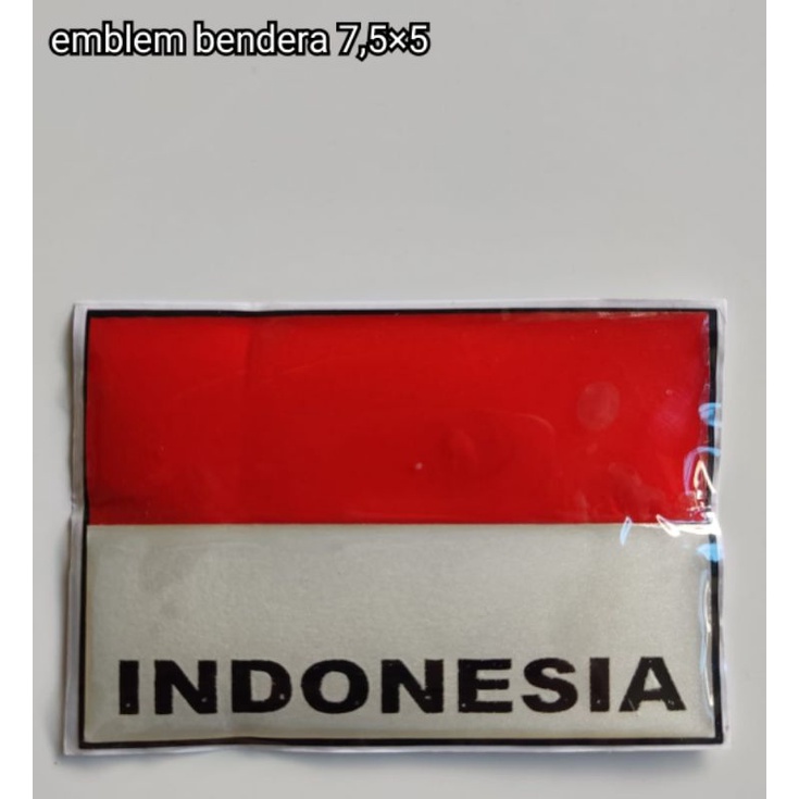 Jual EMBLEM BENDERA INDONESIA 7,5X5cm | Shopee Indonesia
