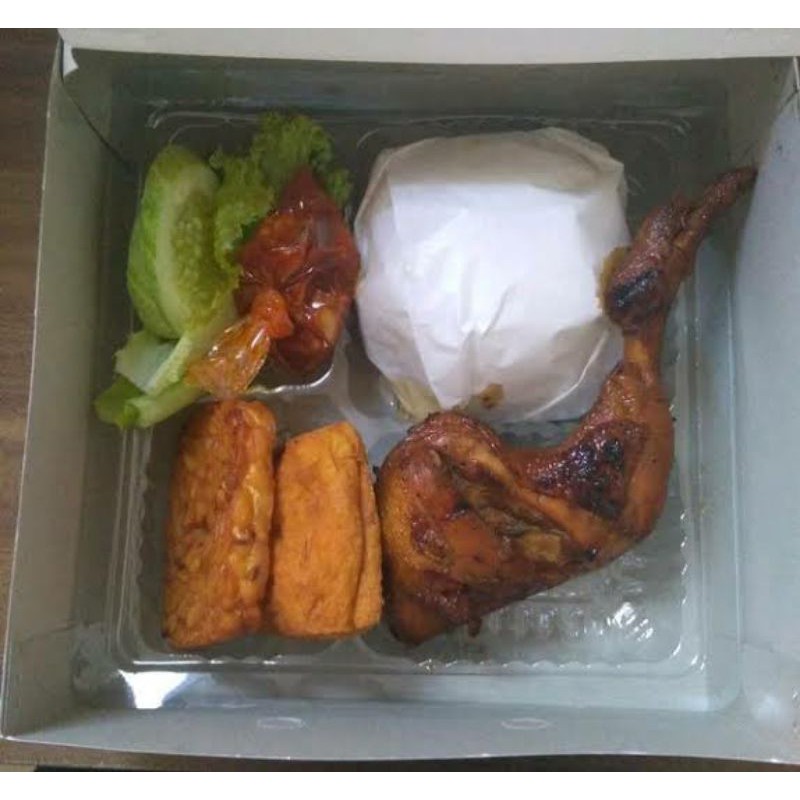 Jual Nasi Box Ayam Bakar / Ayam Goreng | Shopee Indonesia