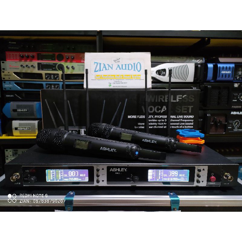 Jual Mic Wireless Ashley PRO-1 Original warna hitam | Shopee Indonesia