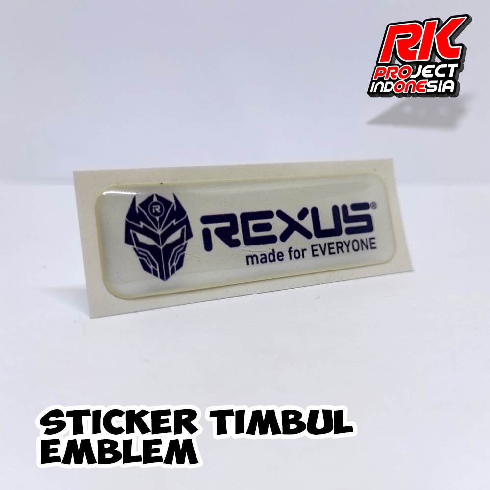 Jual REXUS Sticker Timbul Emblem Resin Lentur | Shopee Indonesia