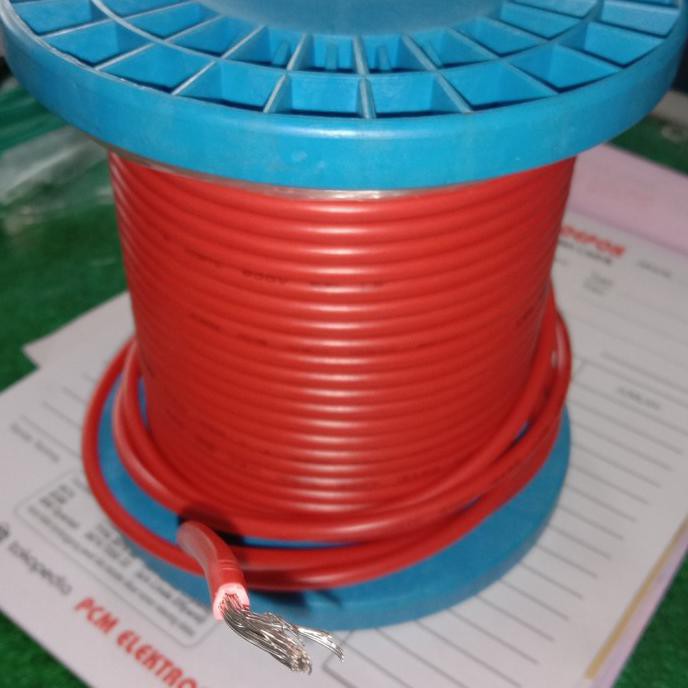 Jual Kabel Awg12 Awg 12 Diamater Serabut 4Mm Made In Japan Merah Per ...