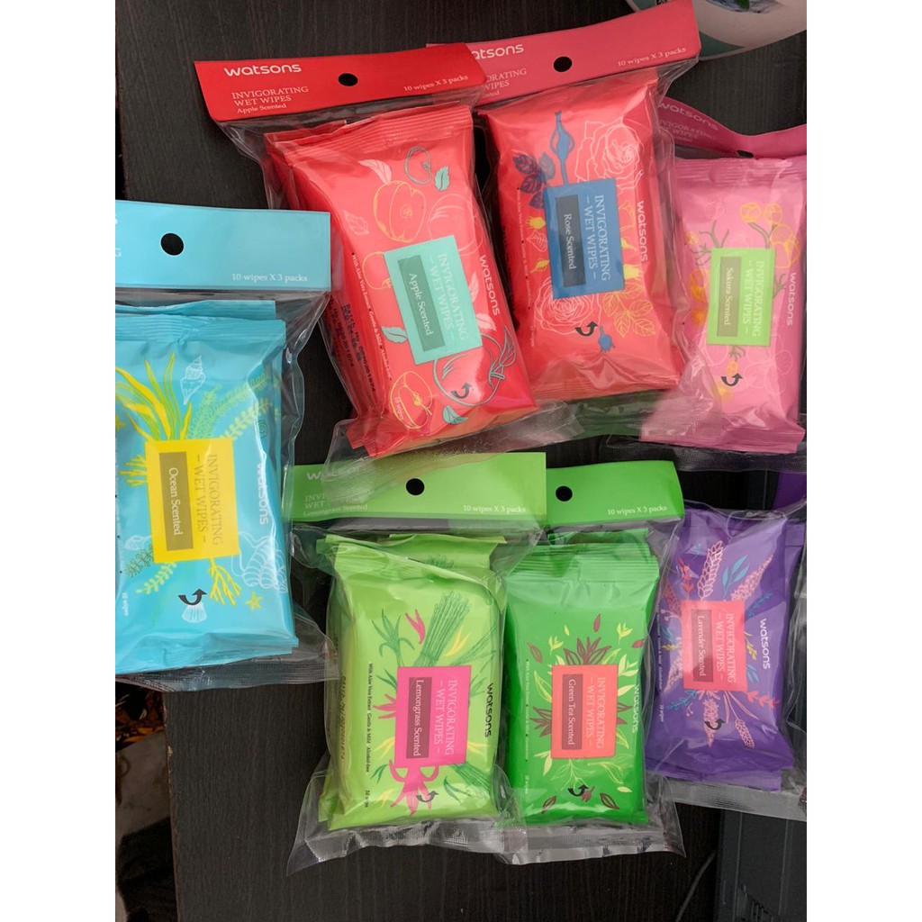 Jual WATSONS TISSUE BASAH ISI 3 PAX (1 PAX ISI 10 LEMBAR) | Shopee ...