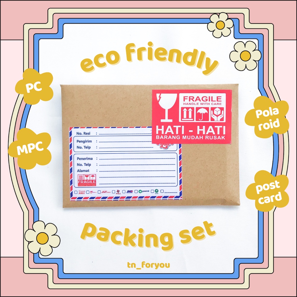 Jual ECO Friendly Packing Photocard Set Kit | Paket Bahan Perlengkapan ...