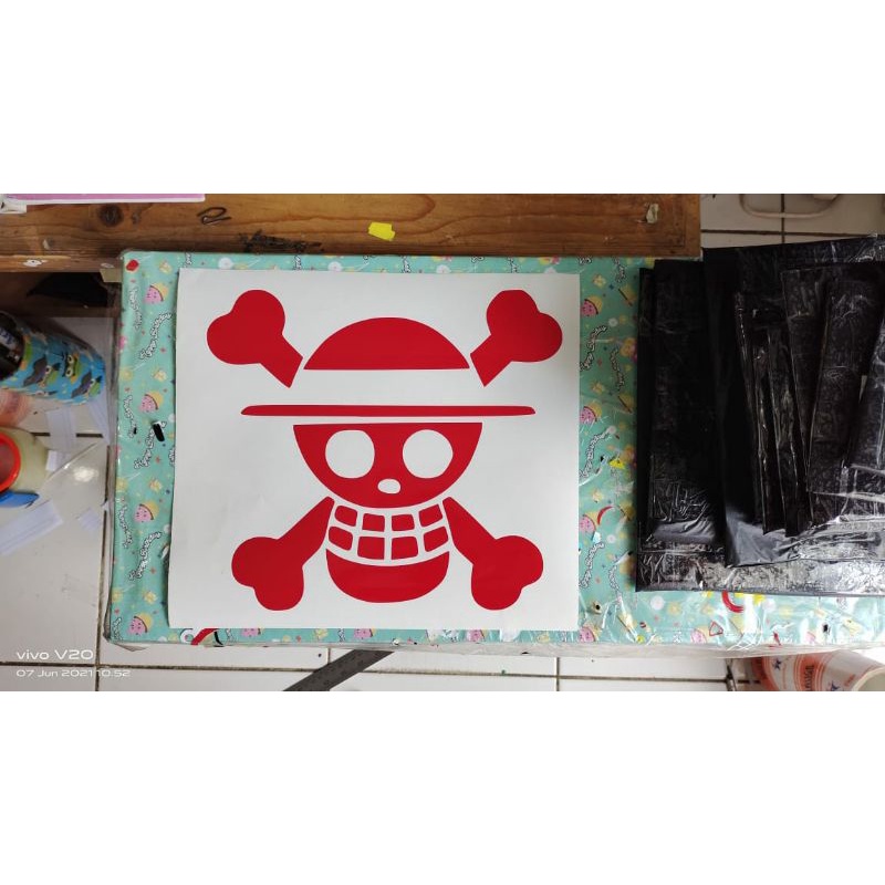 Jual STIKER MOBIL LUFFY CS ONE PIECE CUTTING CUSTOM ORACAL MADE IN ...