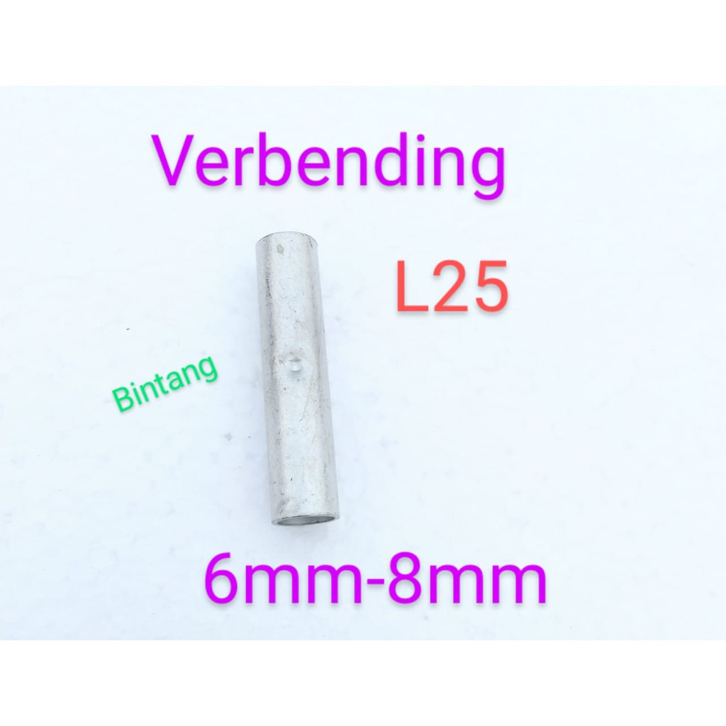 Jual joint klip sambungan kabel skun slongsong L 25 verbending 6mm 8mm ...