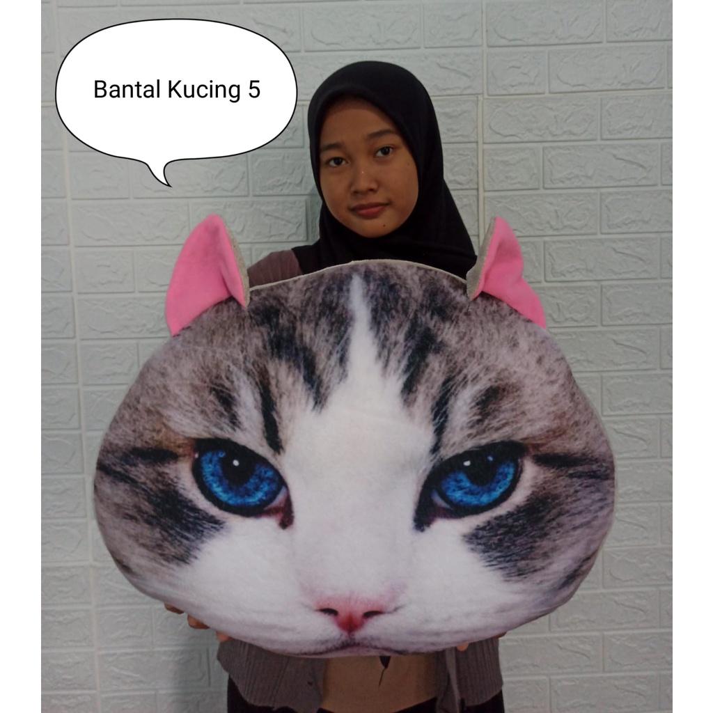 Jual Bantal Kucing, Bantal Kepala Kucing, Cat Cushion ukuran Jumbo ...