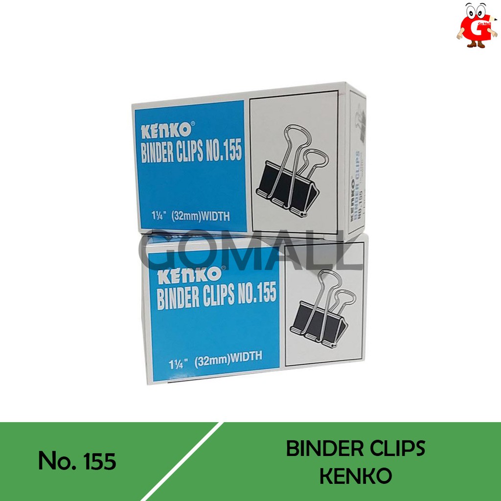 Jual Binder Clip Kenko 155 Klip Jepit Kertas Dokumen Data File Sedang ...