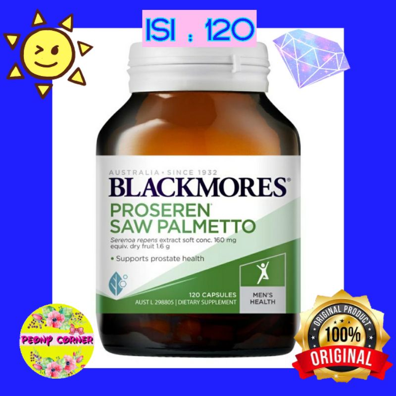 Jual Blackmores Proseren Saw Palmetto 120 Capsules | Shopee Indonesia