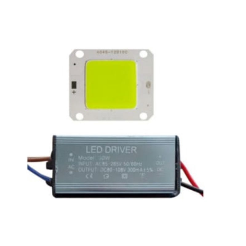 Jual TRAVO LED 50W + CHIP LED 50W / DRIVER LED 50W + MATA LED 50W | Shopee Indonesia