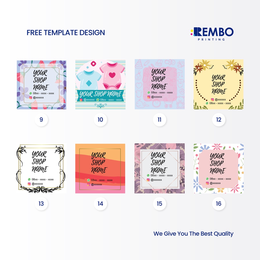 Jual CETAK STIKER KOTAK LABEL MAKANAN STICKER KOTAK KEMASAN PRODUK ...