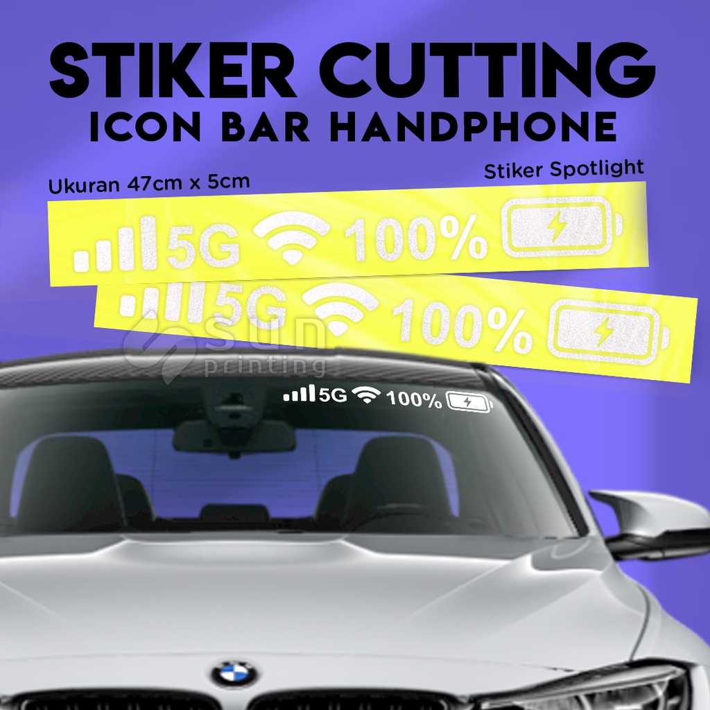 Jual STIKER CUTTING ICON BAR HANDPHONE ( UNTUK KACA MOBIL ) | SUN ...