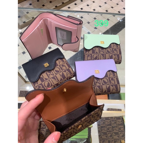 Jual dompet bonia pink/black/green/lilac/brown | Shopee Indonesia