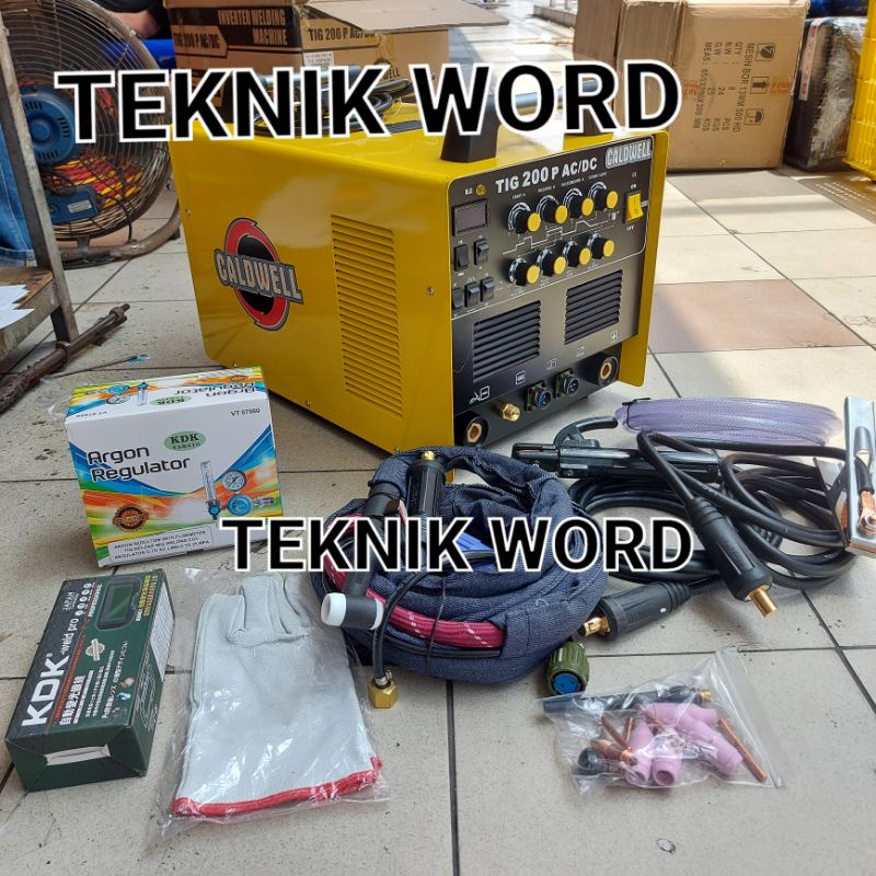 Jual MESIN LAS ARGON CALDWELL TIG 200P ACDC/ MESIN LAS ARGON AC/DC ...