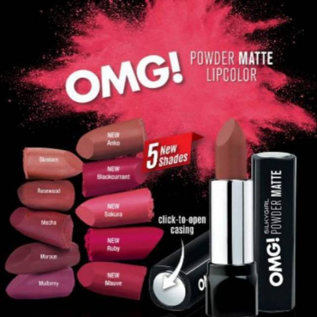 Jual SilkyGirl (OMG Powder Matte Lipstick) | Shopee Indonesia