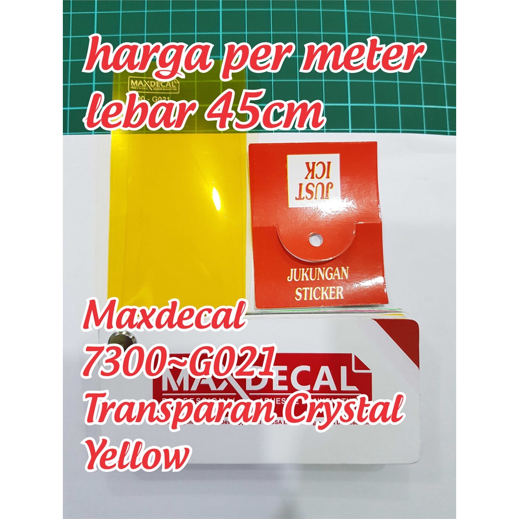 Jual Stiker Tembus Pandang Max Decal Kuning - Sticker Vinyl Maxdecal ...