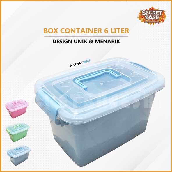 Jual BOX CONTAINER 6 LITER - Pegangan / Box Plastik Serbaguna 6L ...