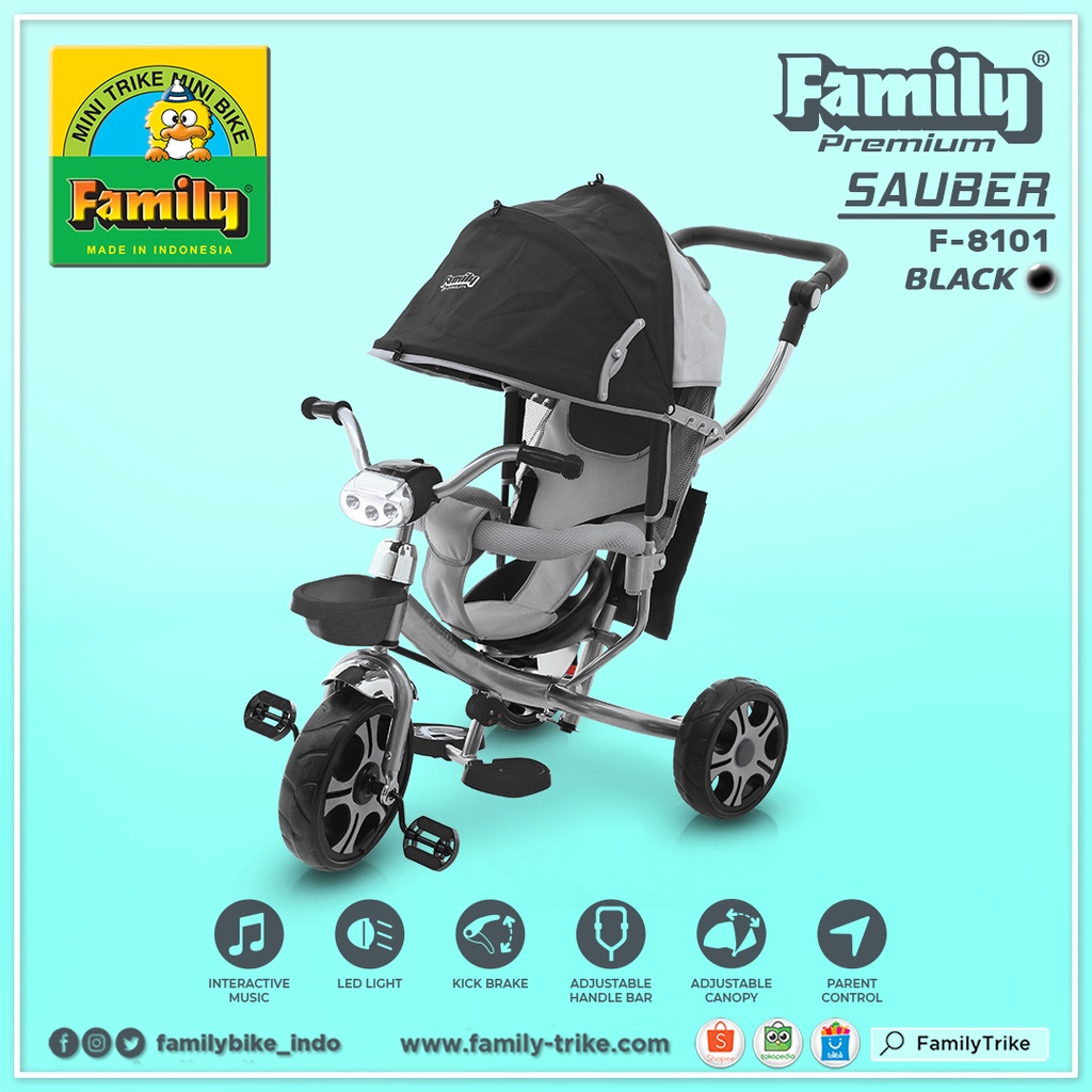 Jual Sepeda Roda Tiga Anak Family F 8101 T Sauber | Shopee Indonesia